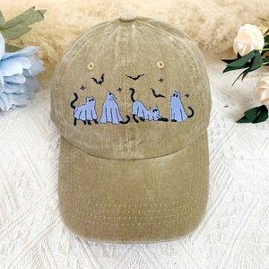 Embroidered Halloween Hat/spooky Halloween Embroidered Capadorable ...