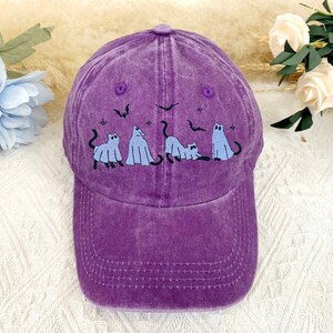 Embroidered Halloween Hat/spooky Halloween Embroidered Capadorable ...