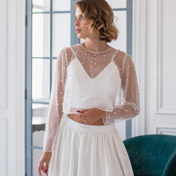 Sheer Overlay Top - Etsy