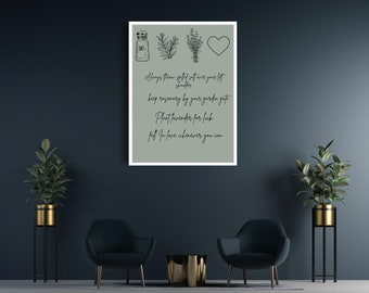 Practical Magic Wall Art With Iconic Quote in Pink, Blue, and Sage ...