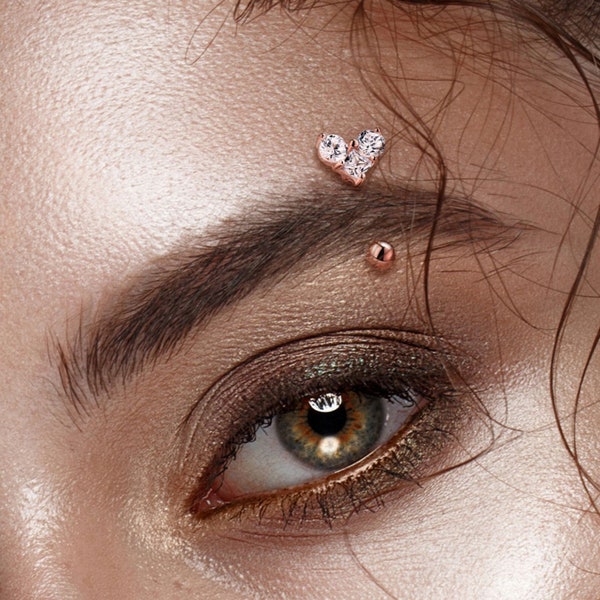 Fake Eyebrow Piercing - Etsy
