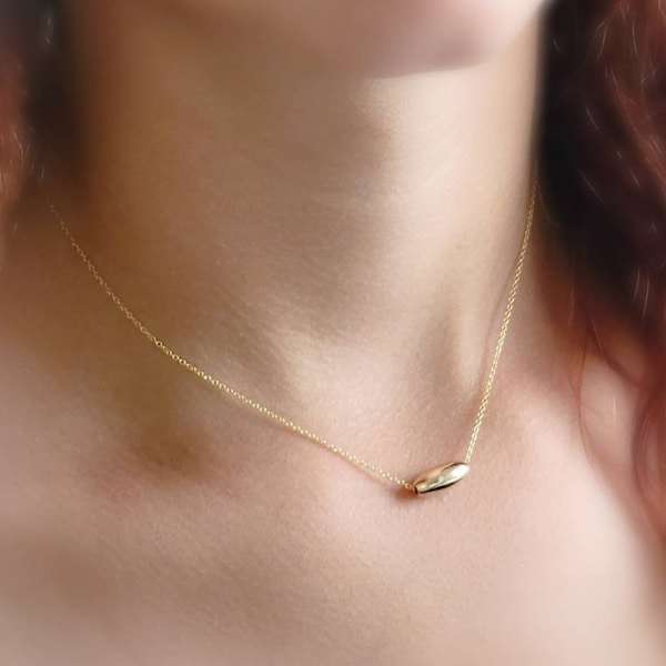 Modern Gold Necklace - Etsy
