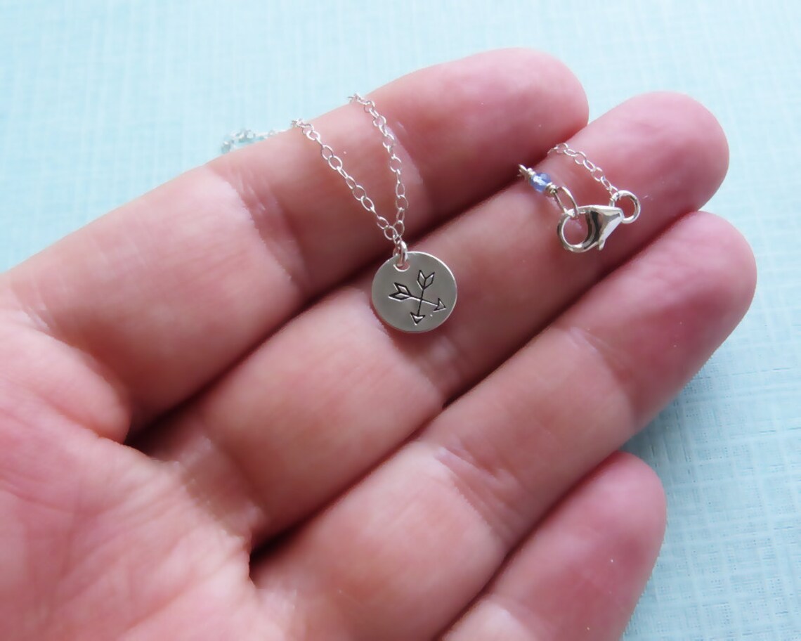 Friendship Gift Crossed Arrow Necklace BFF Gift Best | Etsy