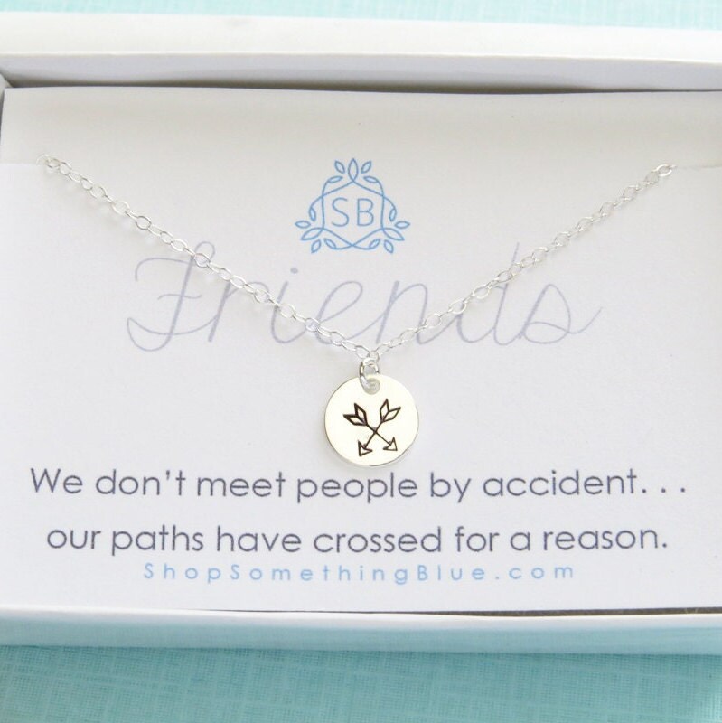 Friendship Gift Crossed Arrow Necklace BFF Gift Best - Etsy Canada