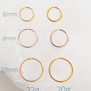 Super Thin Endless Hoops • Tiny Hoops • Sleeper Hoop • Seamless Hoops ...