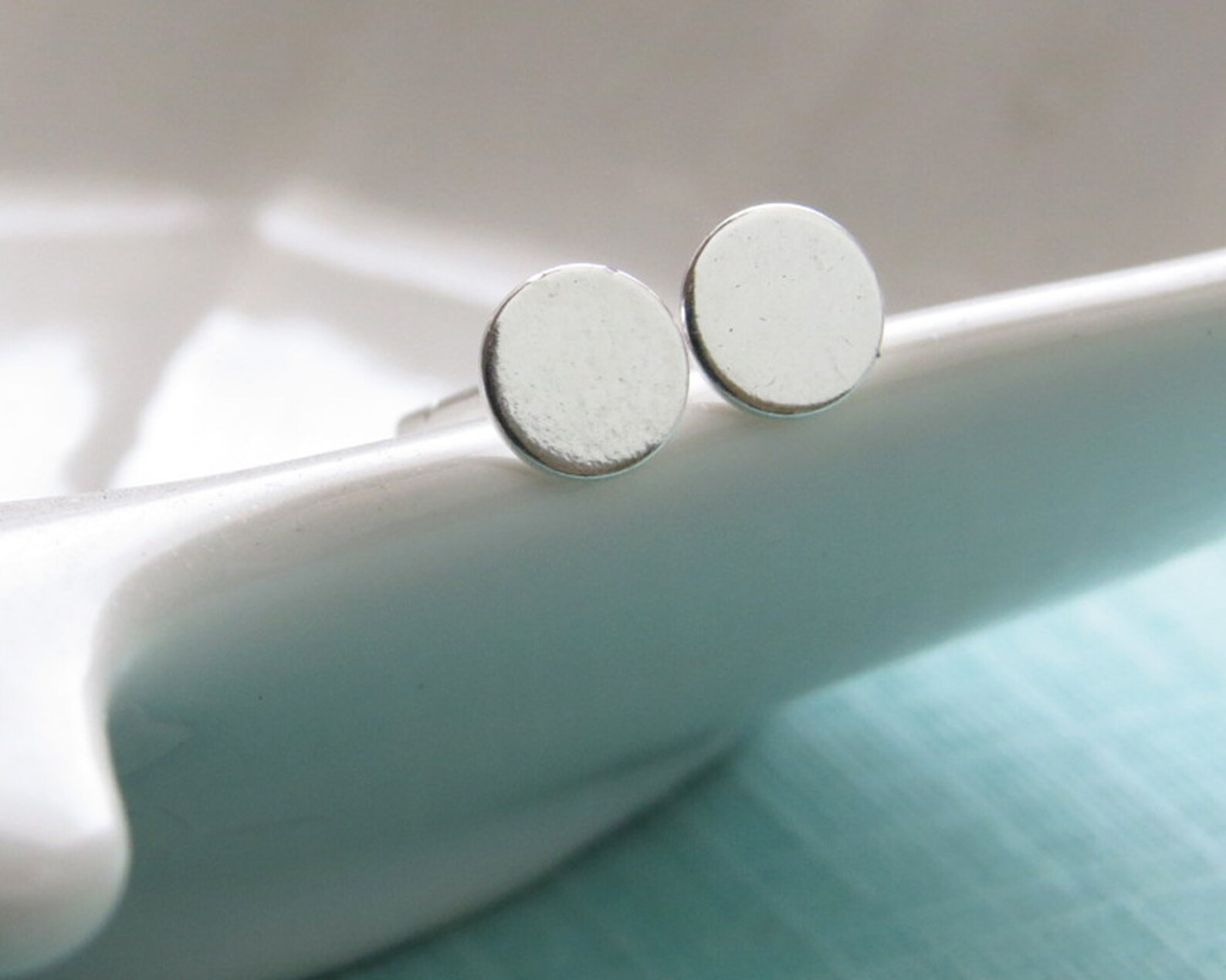 Tiny Stud Earrings Pair of Silver Studs Small Stud - Etsy
