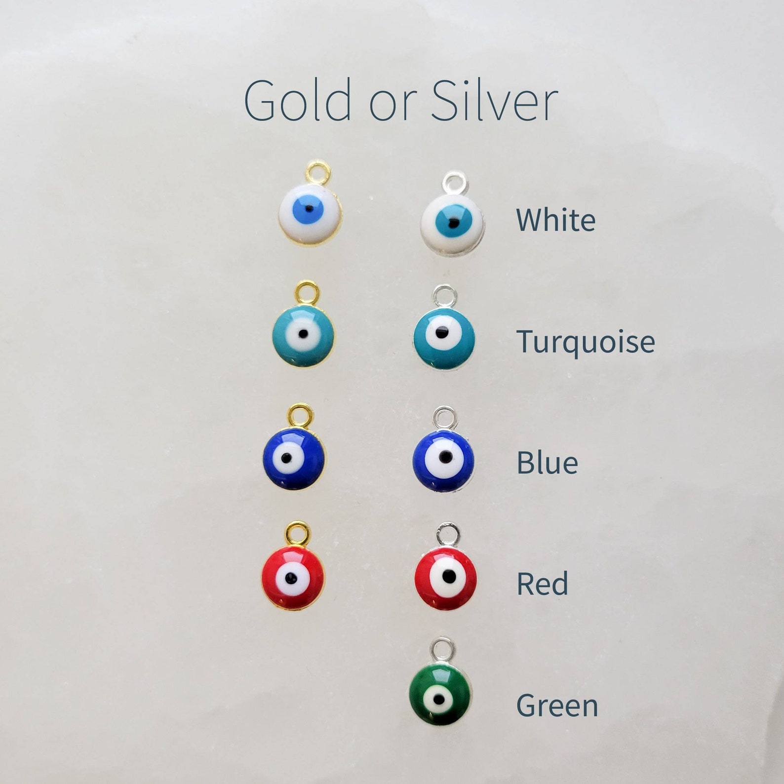 Italian Horn & Evil Eye Necklace Protection Amulets Dainty - Etsy