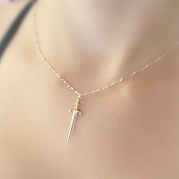 Dagger Necklace - Etsy