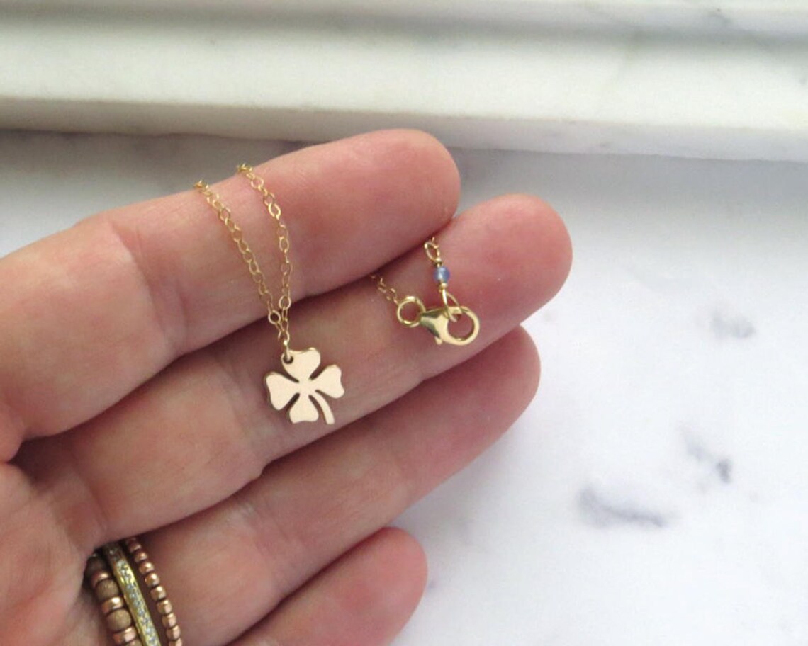 Best Friend Gift • Four Leaf Clover Necklace • Clover Charm • Lucky ...