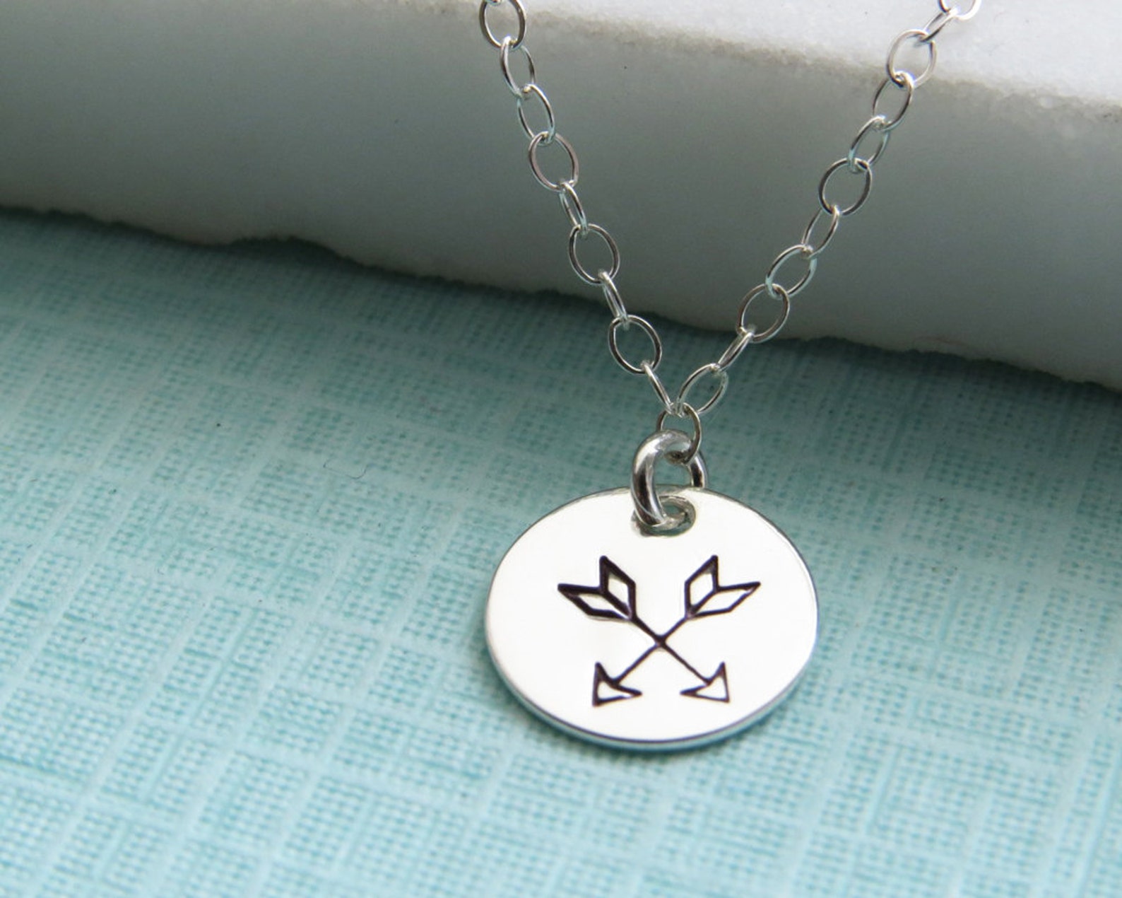 Friendship Gift Crossed Arrow Necklace BFF Gift Best | Etsy