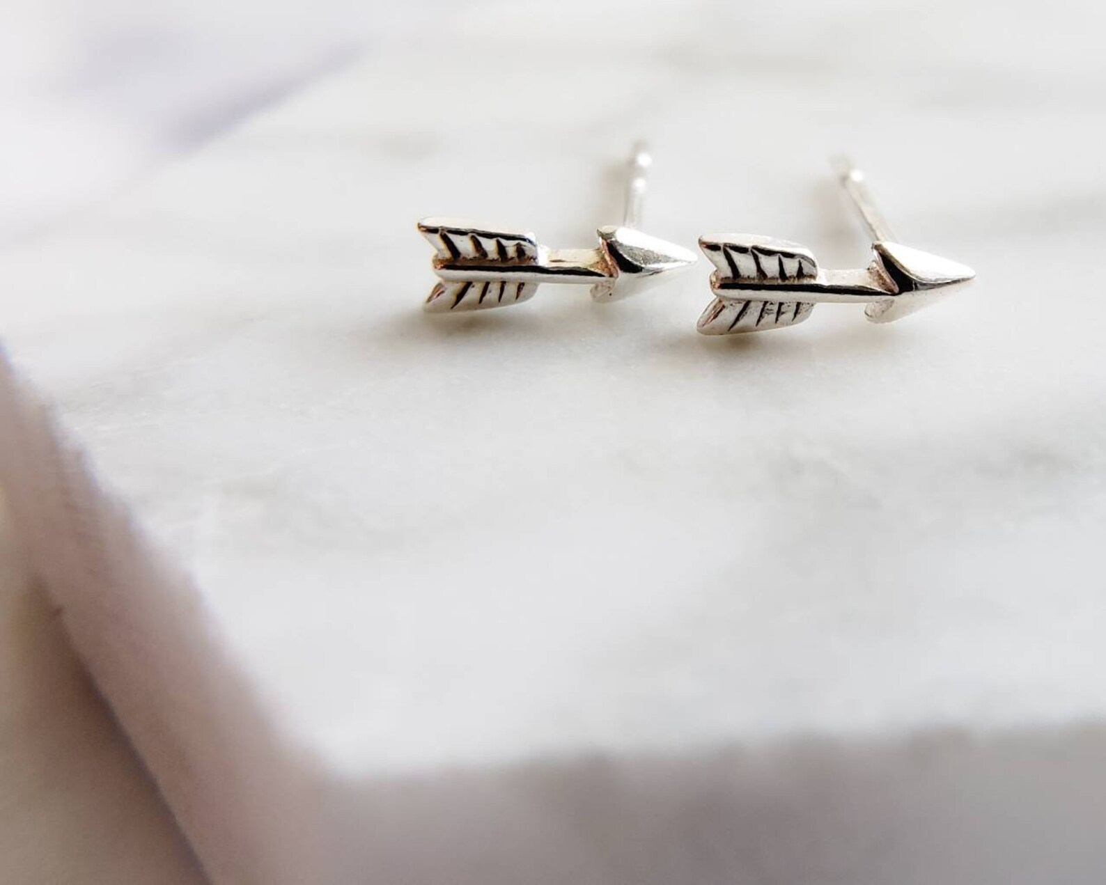 Little Arrow Earrings • Tiny Arrow Studs • Silver Arrow Studs • Tiny ...