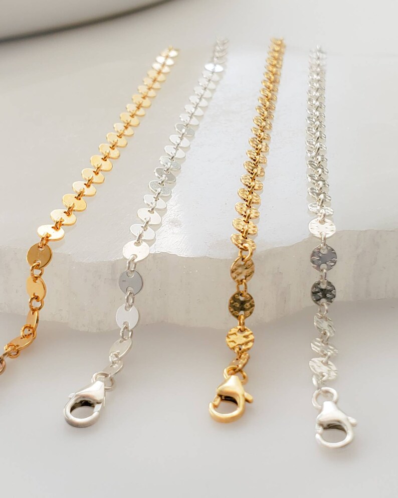 Layering Bracelet Gold Coin Bracelet Sequin Chains Gift - Etsy