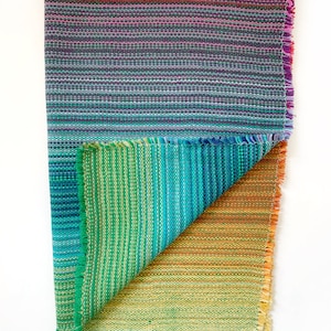 RAINBOW • Woven Dish Towel • Cotton Kitchen Towel - Etsy