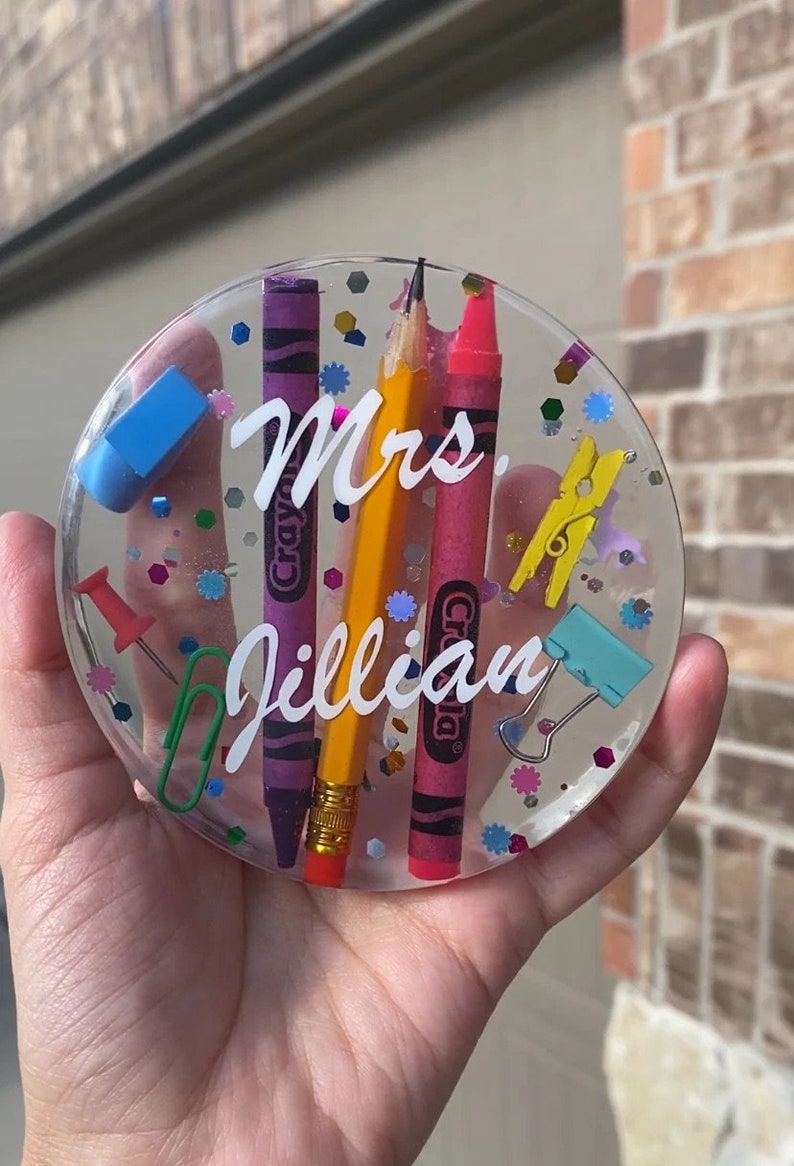 Teacher Coasters Personalized ,custom Coasters, Teacher Desk Coasters ...