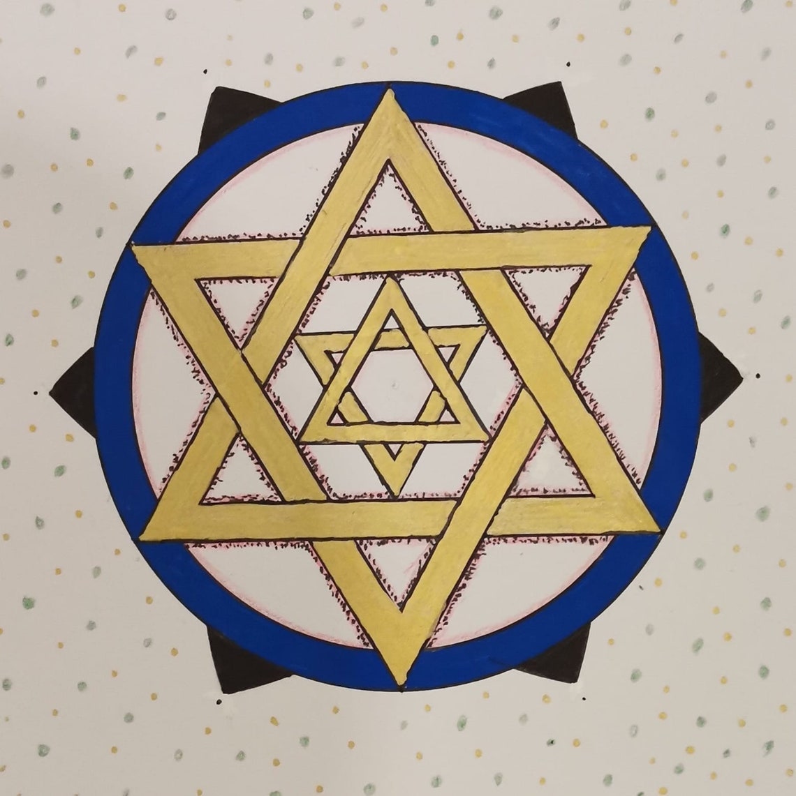 Star Drawing - Hexagram - Sacred Geometry - Etsy