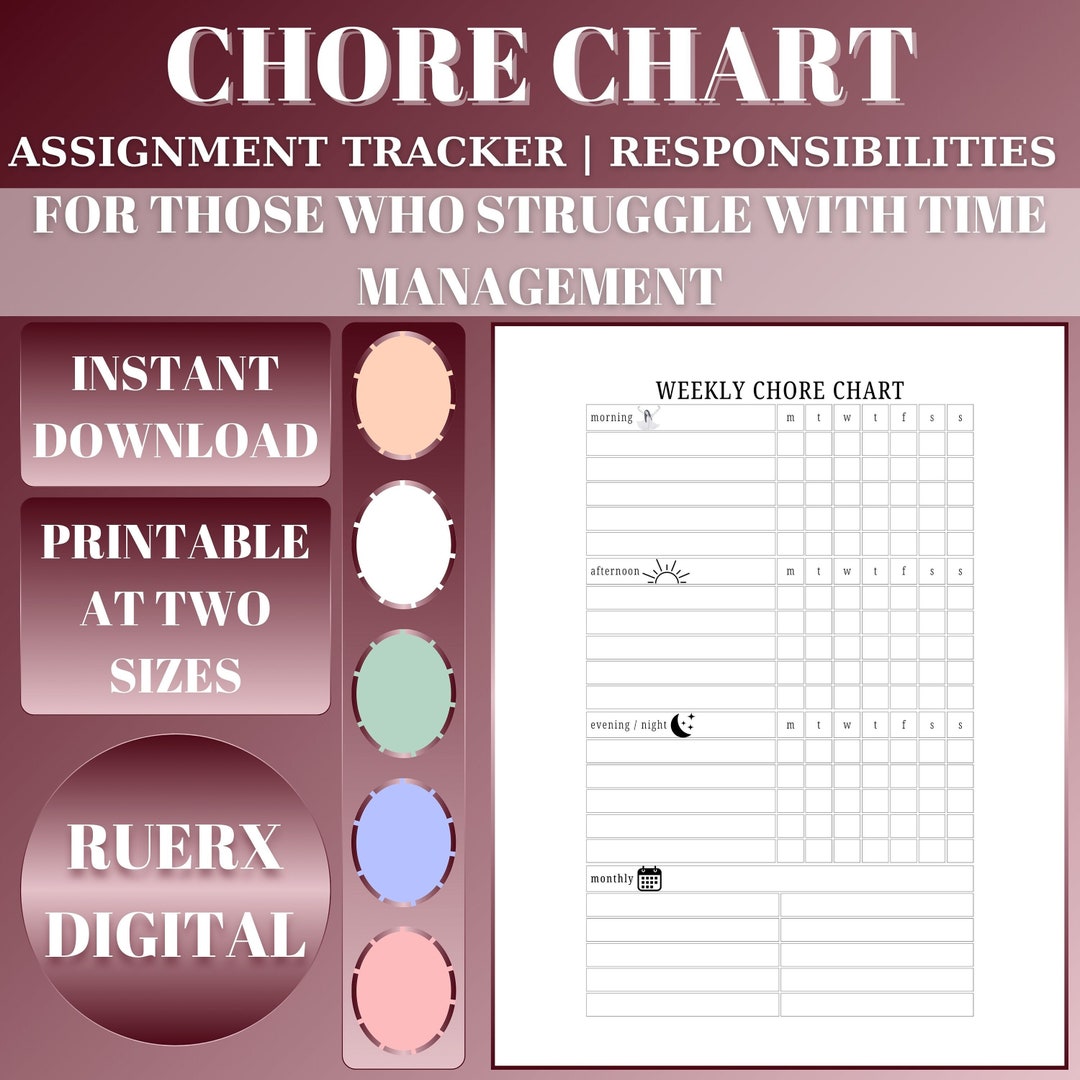 Chore Chart: Task Manager, Project Manager, Assignment Tracker, Time ...