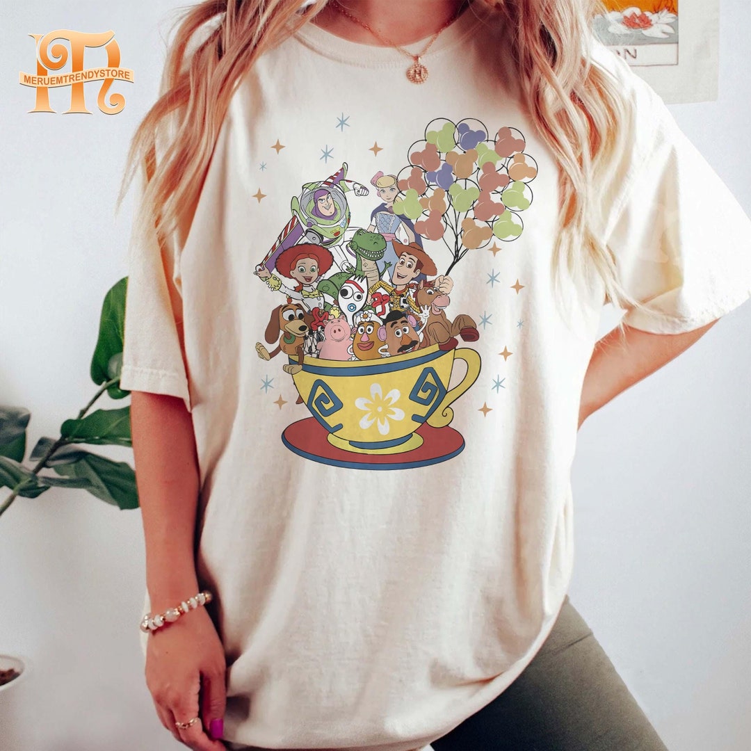 Retro Disney Toy Story Comfort Colors Shirt, Toy Story Tea Cup Shirt ...