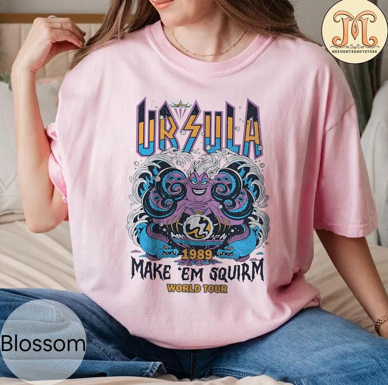 Disney Villains the Little Mermaid Ursula World Tour Band Retro Shirt ...