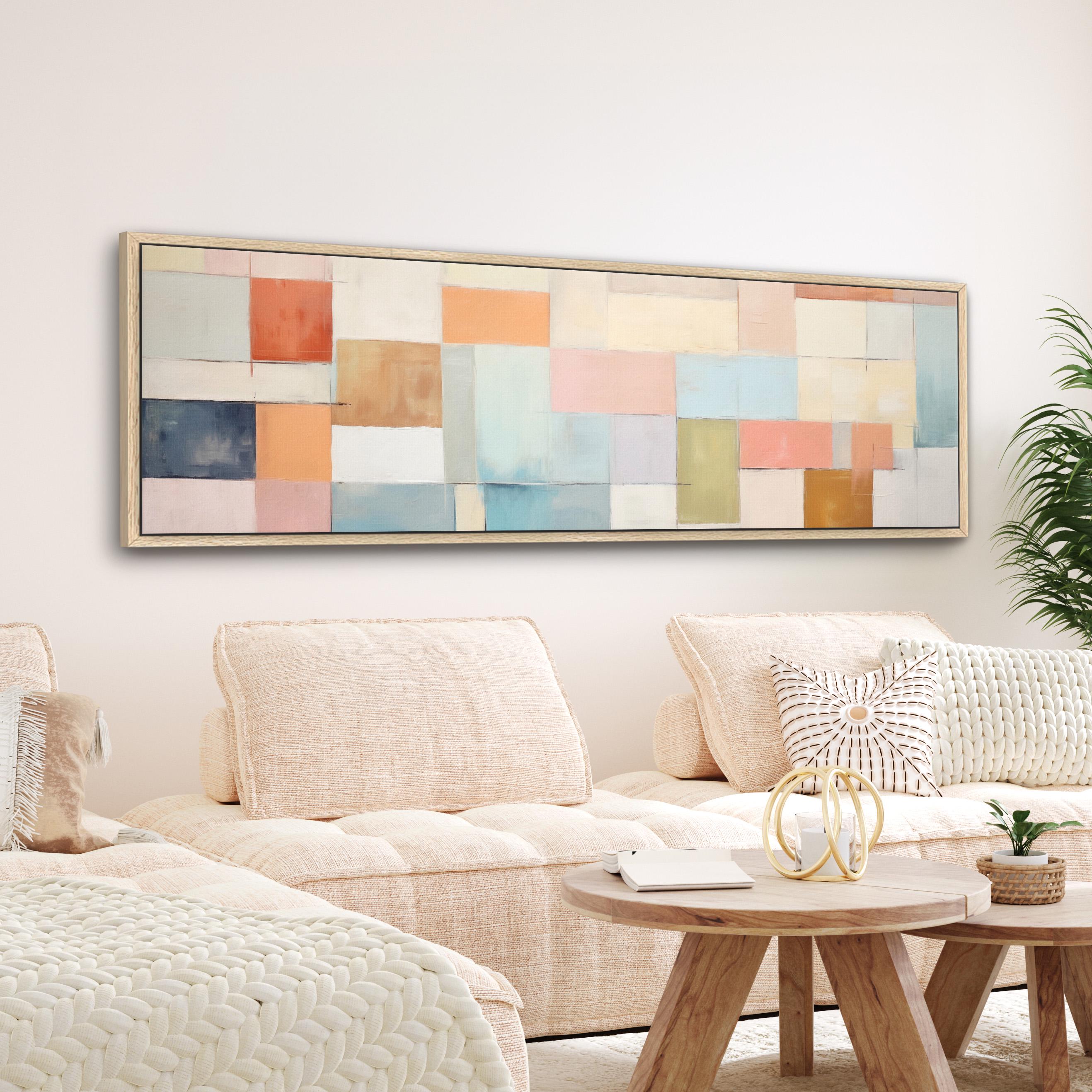 Minimalist Abstract Wall Art: Modern Framed Canvas Print - Etsy
