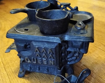 Miniature Cast Iron Stove Queen - Etsy