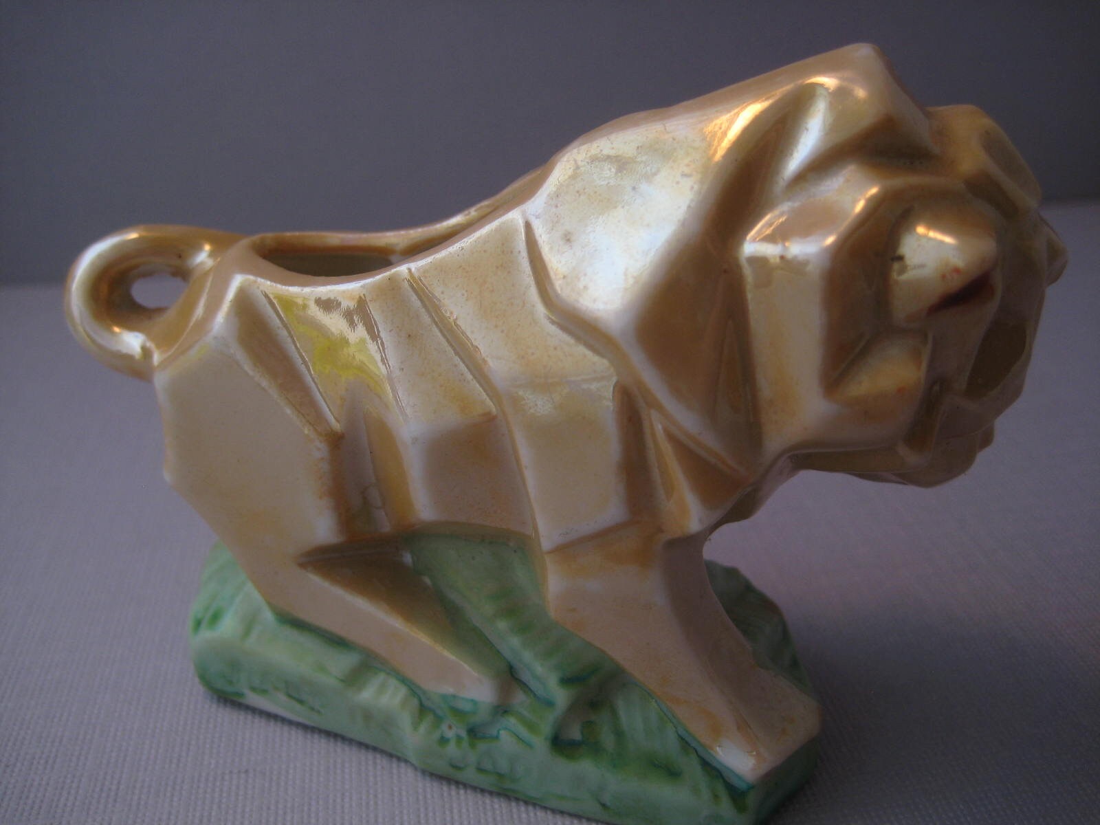 Porcelain Cubist Lion Vase Made in Japan Vase Toothpick Holder - Etsy