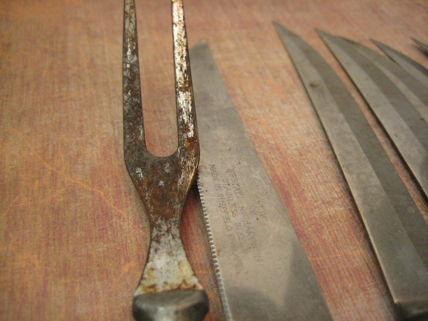 Set of 5 Brown Bakelite Knives Fiesta Knives and Mismatched Collection ...