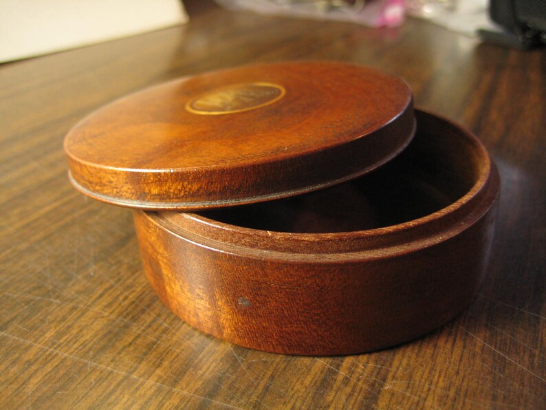 Hand Turned Small Wooden Box With Friendship Symbol - Etsy