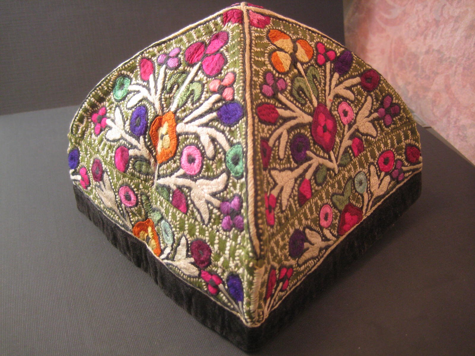 Asian Hand Embroidered Cap Childs Size Humong Tribe - Etsy