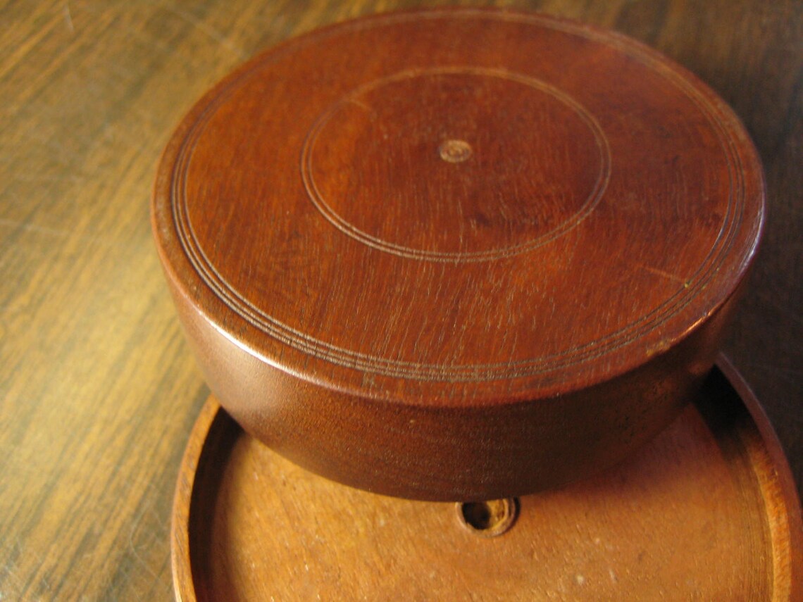 Hand Turned Small Wooden Box With Friendship Symbol - Etsy