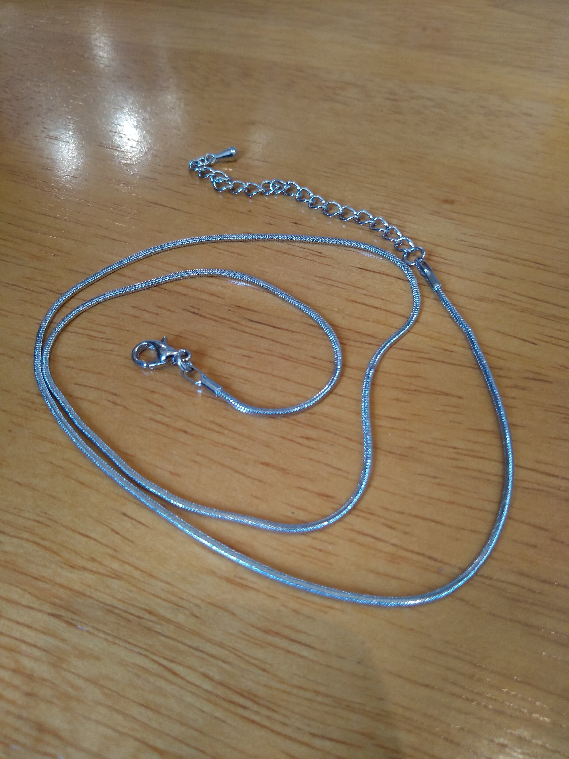 Chain Necklace Adjustable Metal Snake Chain - Etsy