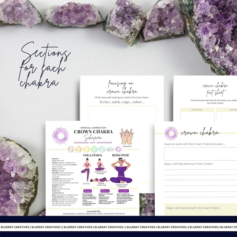 Chakra Planner Printable Chakra Planner Chakra Journal PDF Chakras ...