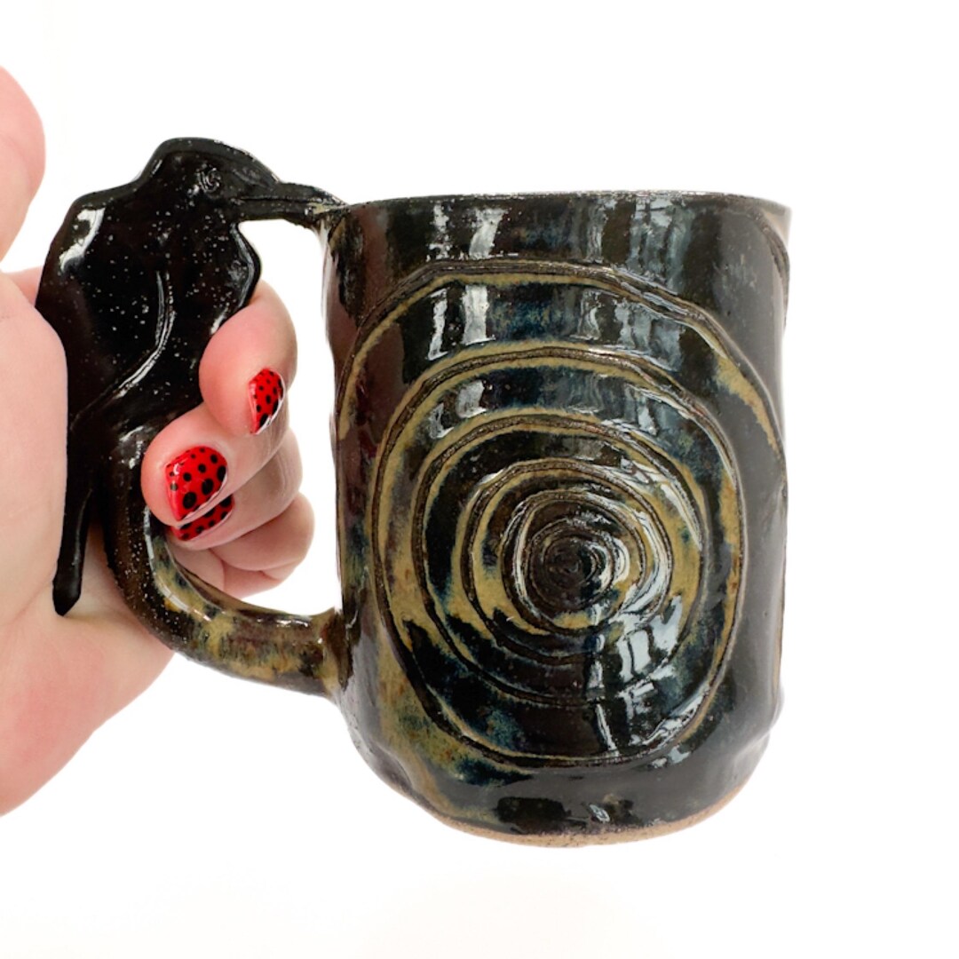 Edgar Allen Crow Mug Handmade - Etsy