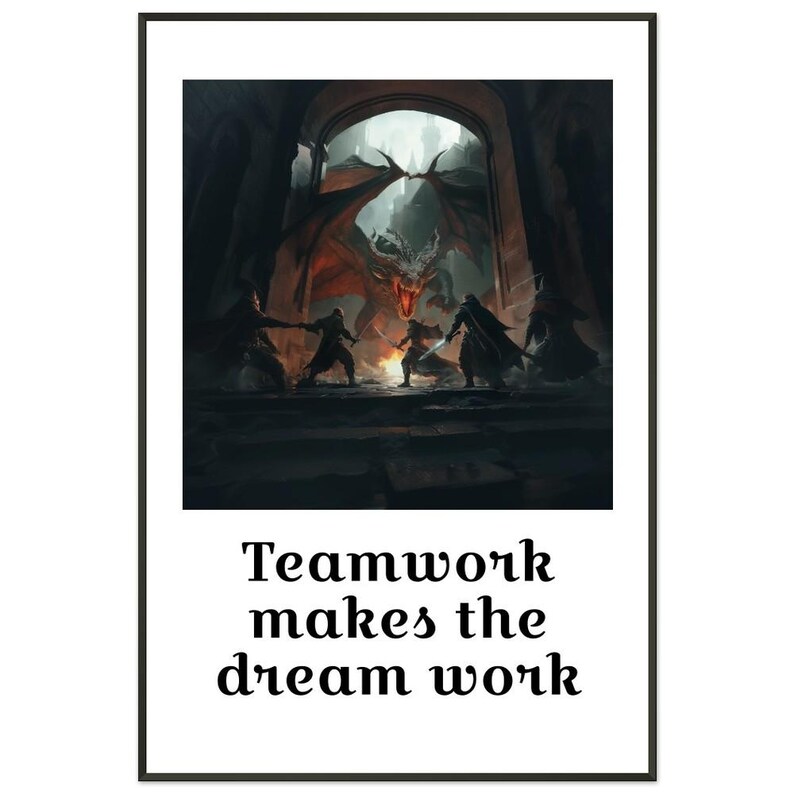 Teamwork Makes the Dream Work - Etsy