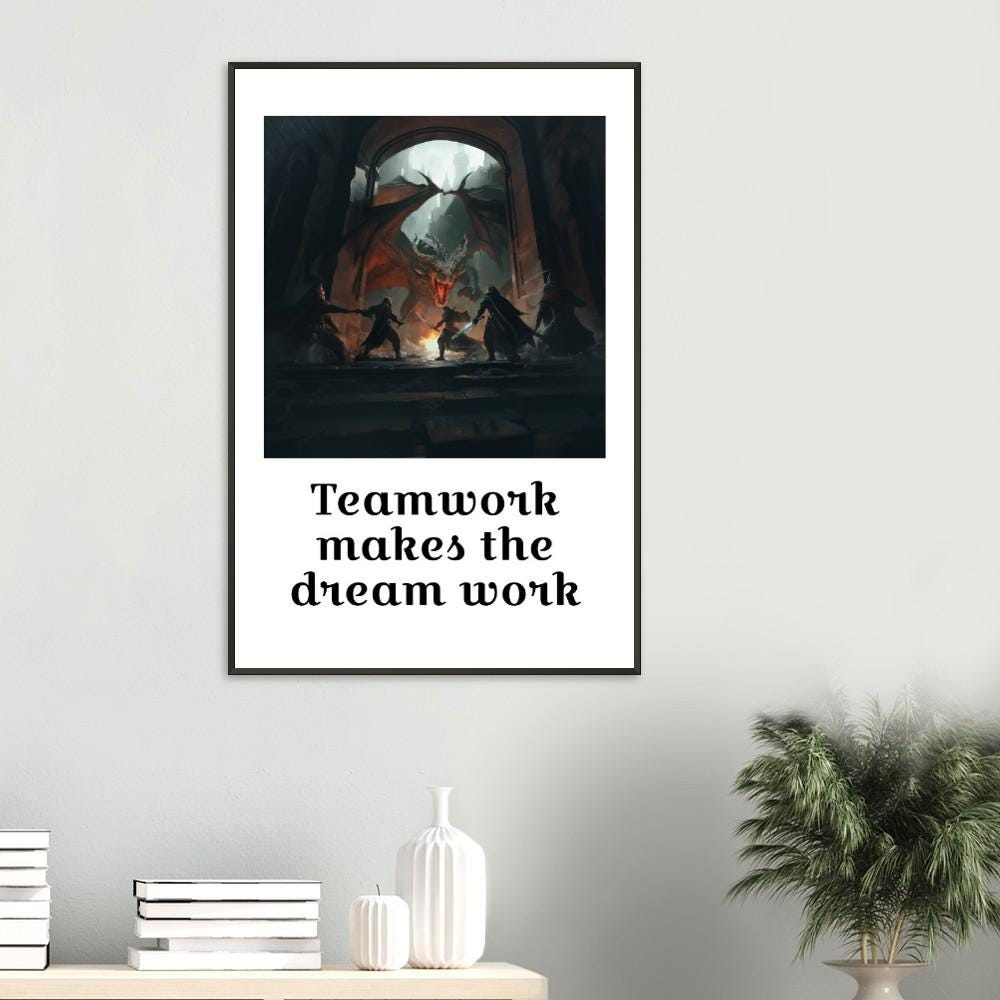 Teamwork Makes the Dream Work - Etsy