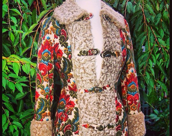 RARE Vintage 1960's Ruby Martin Tapestry Maxi Coat, Boho Gypsy, Petite ...