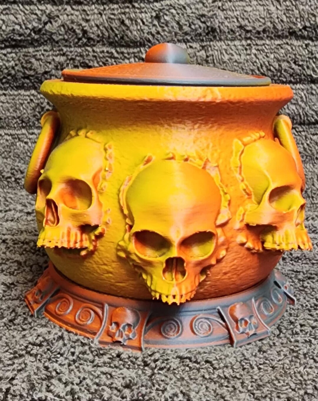 Skull Cauldron With Lid and Stand - Etsy