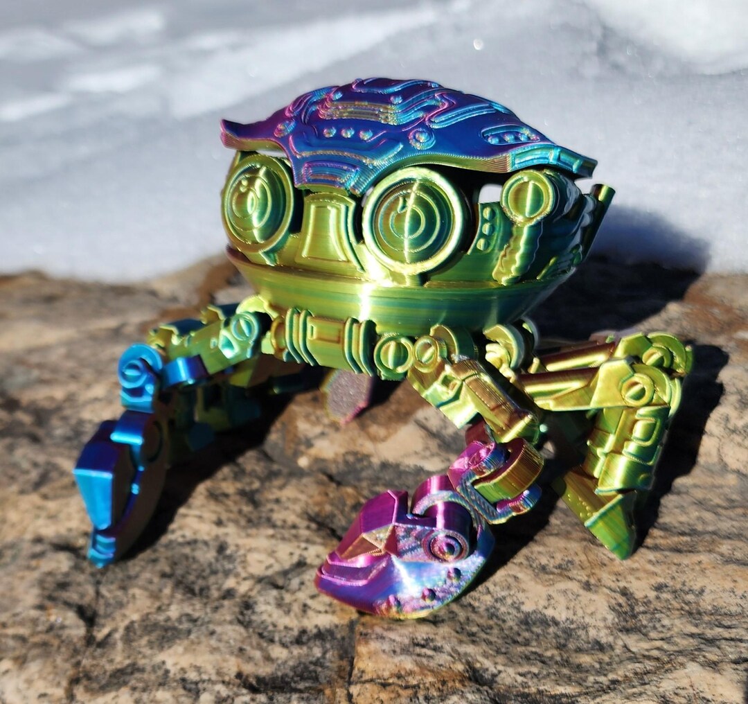Cyber Crab With Alien Toy - Etsy