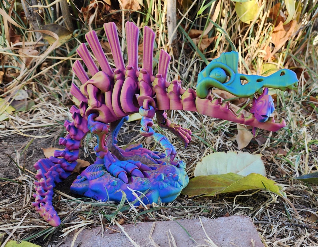 Spinosaurus With Fish and Stand - Etsy