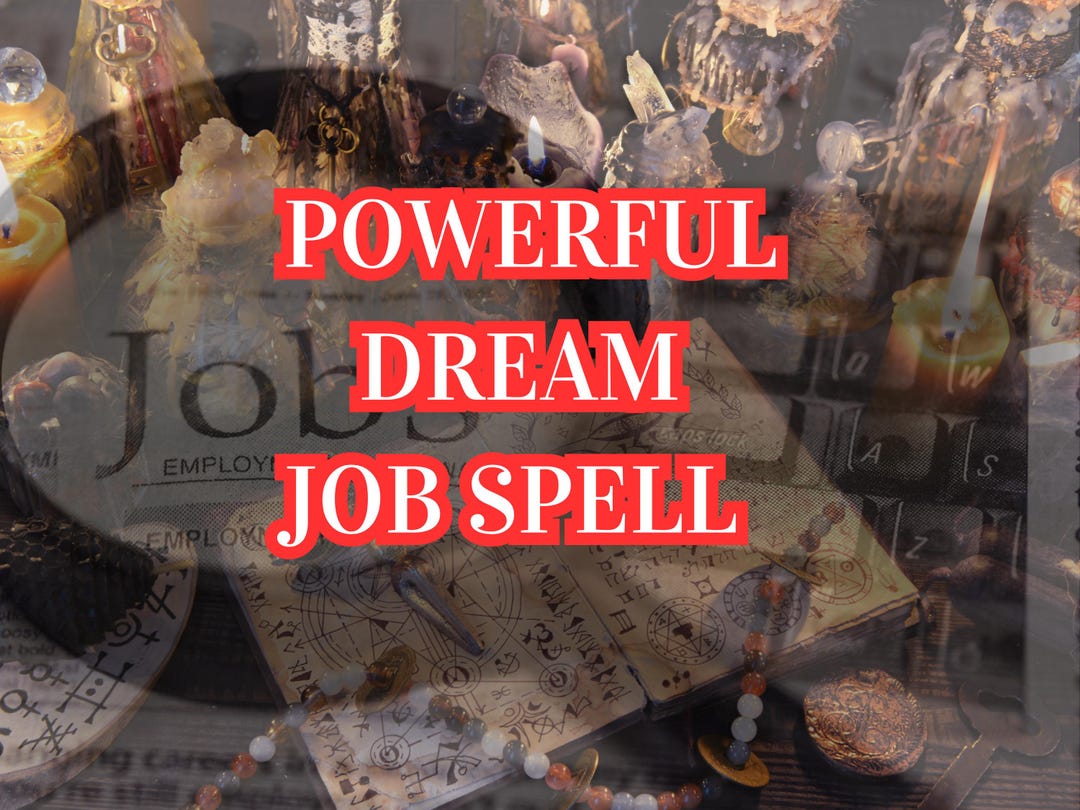 Dream Job Spell | Career Success, Opportunity, and Confidence - Etsy