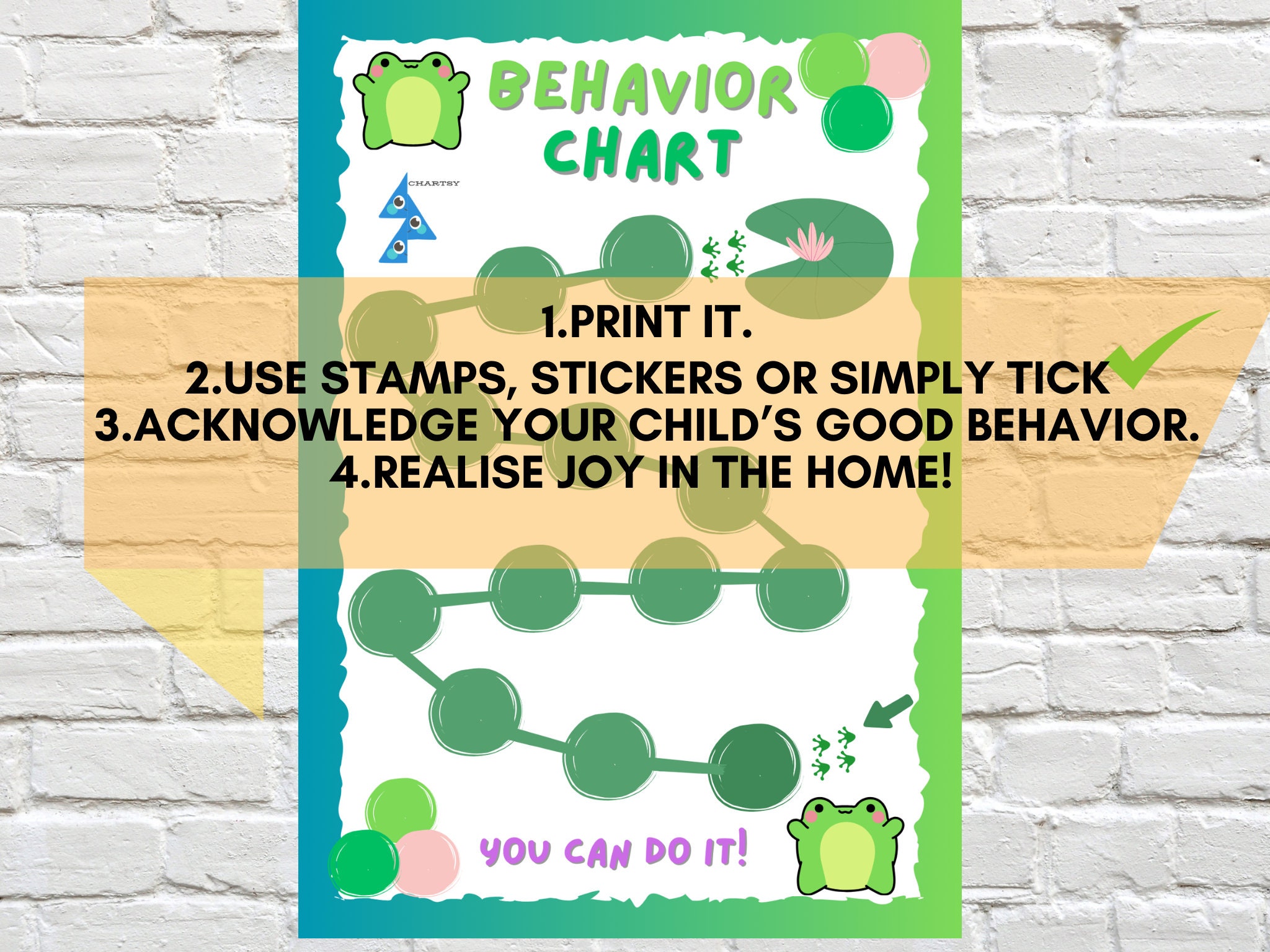 Frog Design Behavior Chart Chore Chart Behaviour Chart Reward Chart ...