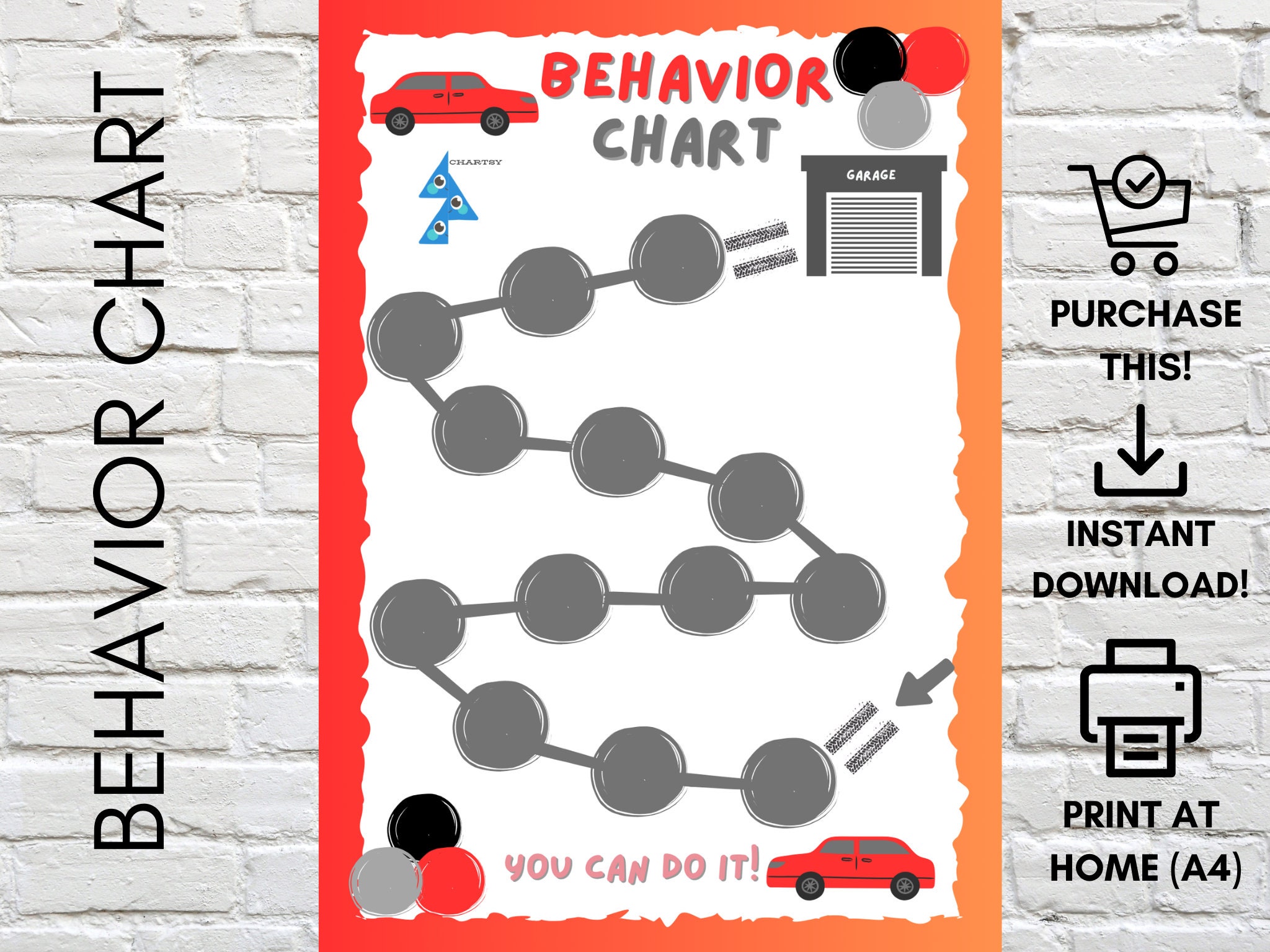 Car Design Behavior Chart Chore Chart Behaviour Chart Reward Chart ...