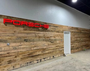 PORSCHE Metal Alu Wall Sign Dealership Wall Sign Garage Sign Wall - Etsy