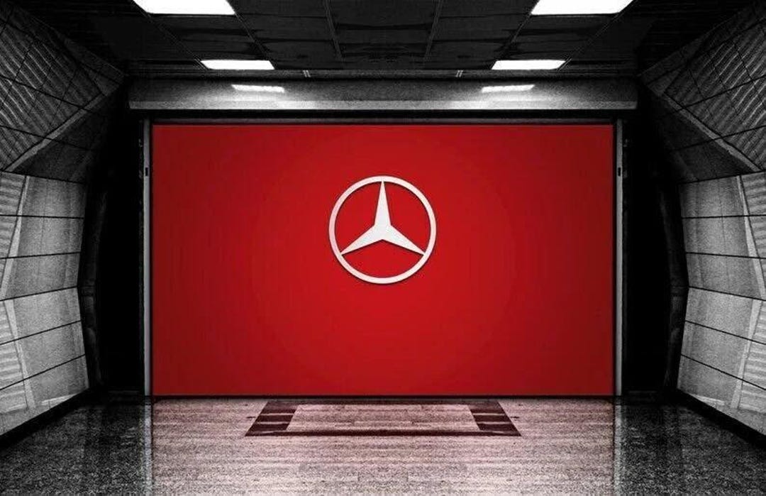 Mercedes Benz Metal Alu Wall Sign Dealership Wall Sign Garage Sign Wall ...