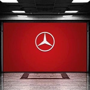 Mercedes Benz Metal Alu Wall Sign Dealership Wall Sign Garage Sign Wall ...