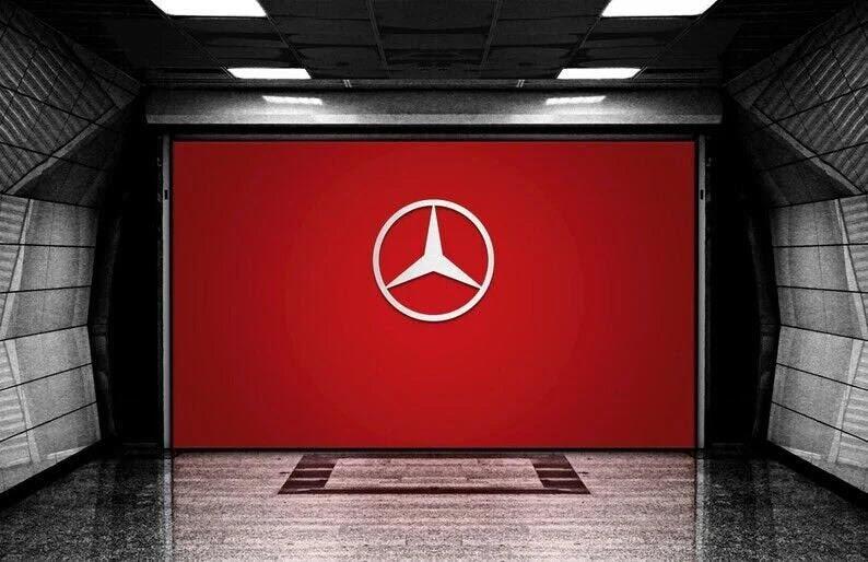 Mercedes Benz Metal Alu Wall Sign Dealership Wall Sign Garage Sign Wall ...