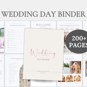 Wedding Day Binder Wedding Timeline Wedding Checklist Wedding Planning ...