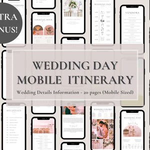 Wedding Day Binder Pink | Wedding Timeline & Checklist | Wedding ...