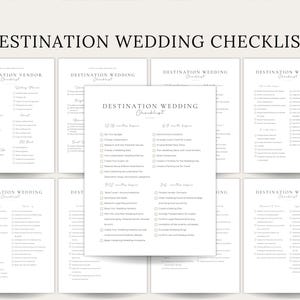 Destination Wedding Planning Template Bundle | Fully Customizable ...
