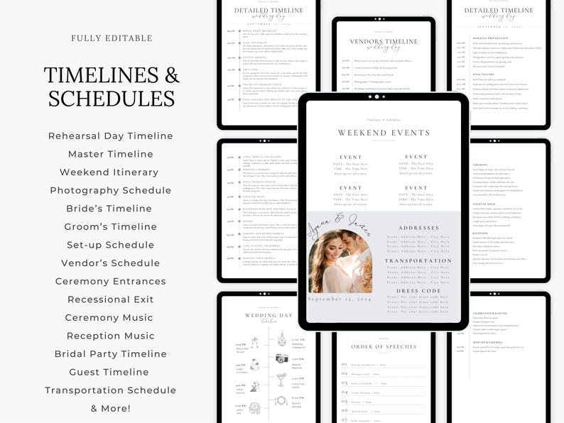 Wedding Planner Binder Template | Wedding Checklist, Wedding Timeline ...