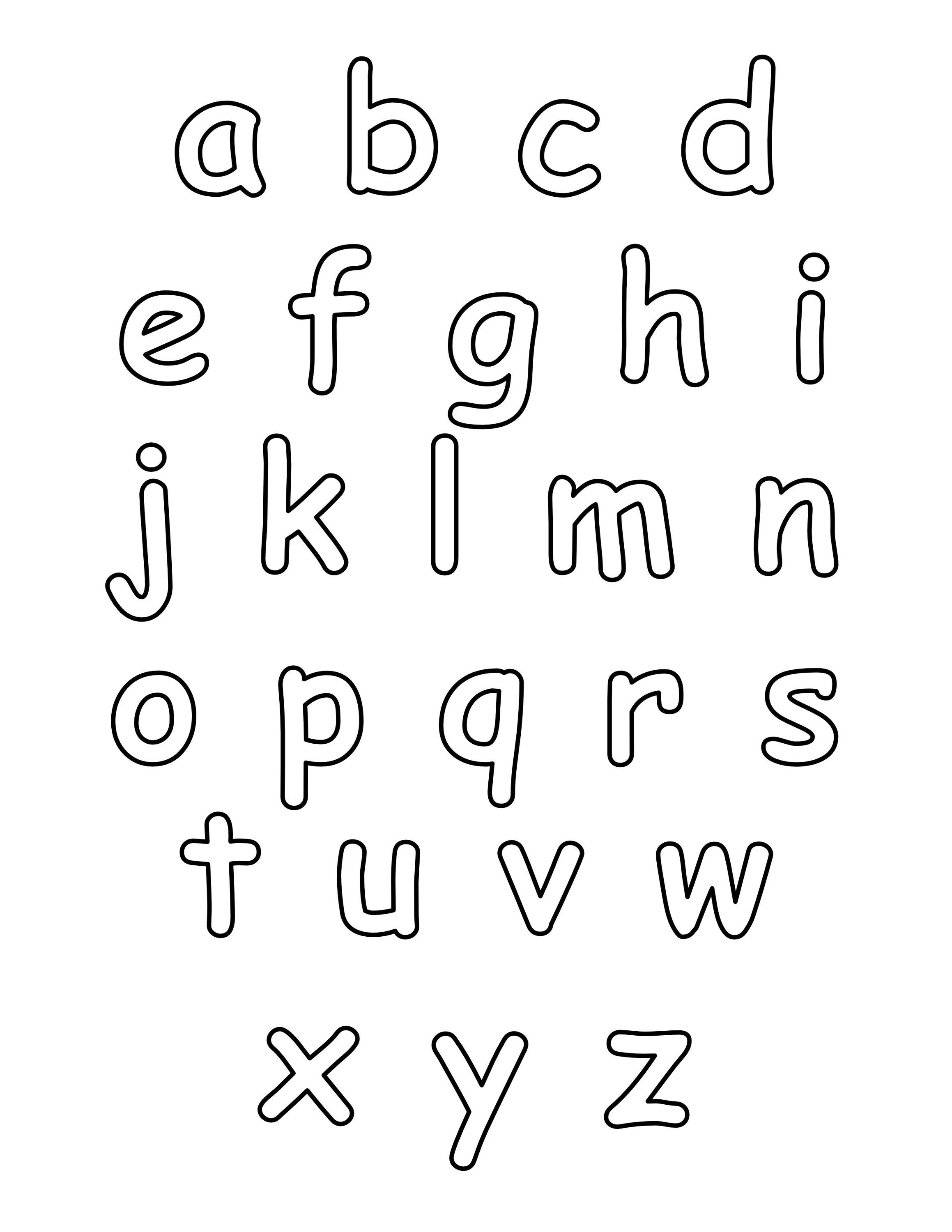 Large Printable Alphabet Letters, Lowercase Bubble, ABC, Individual ...